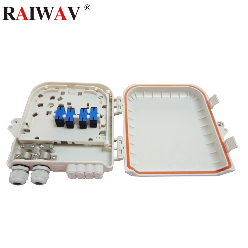 8 core flange type fiber optic distribution box from China manufacturer ...